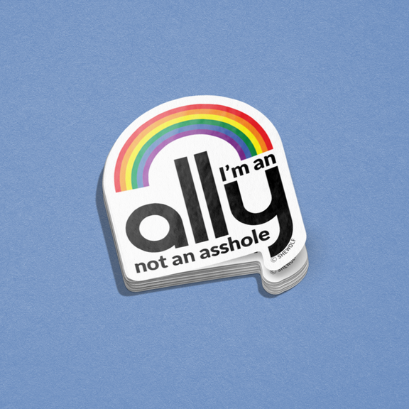 Ally pride sticker – SHEWOLF