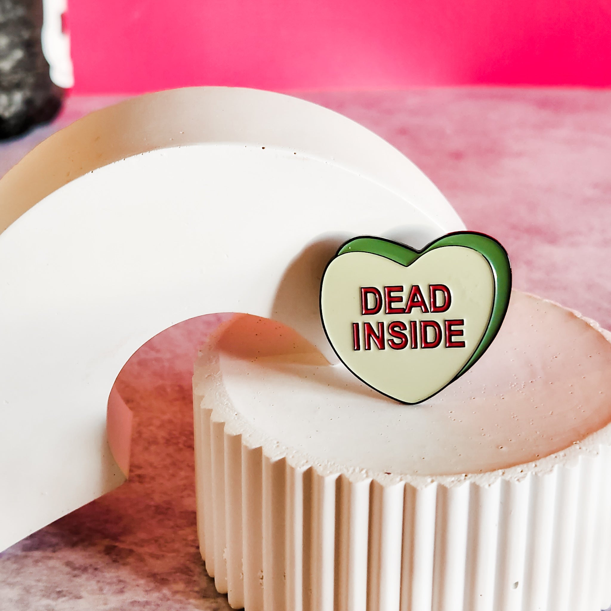 Dead inside enamel pin – SHEWOLF