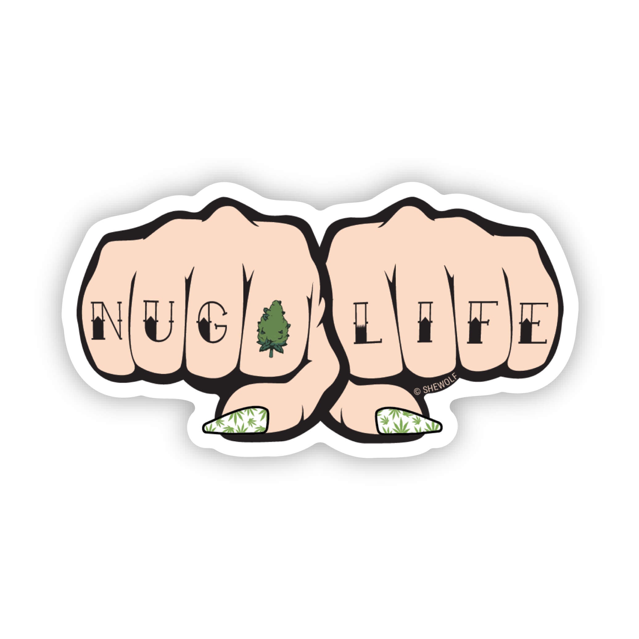 Nug life tattoo sticker – SHEWOLF